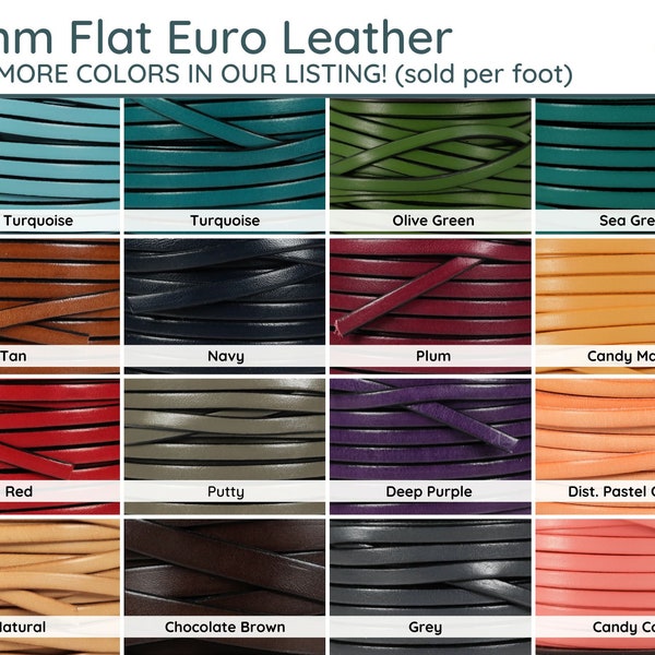 5mm Flat Leather - Etsy