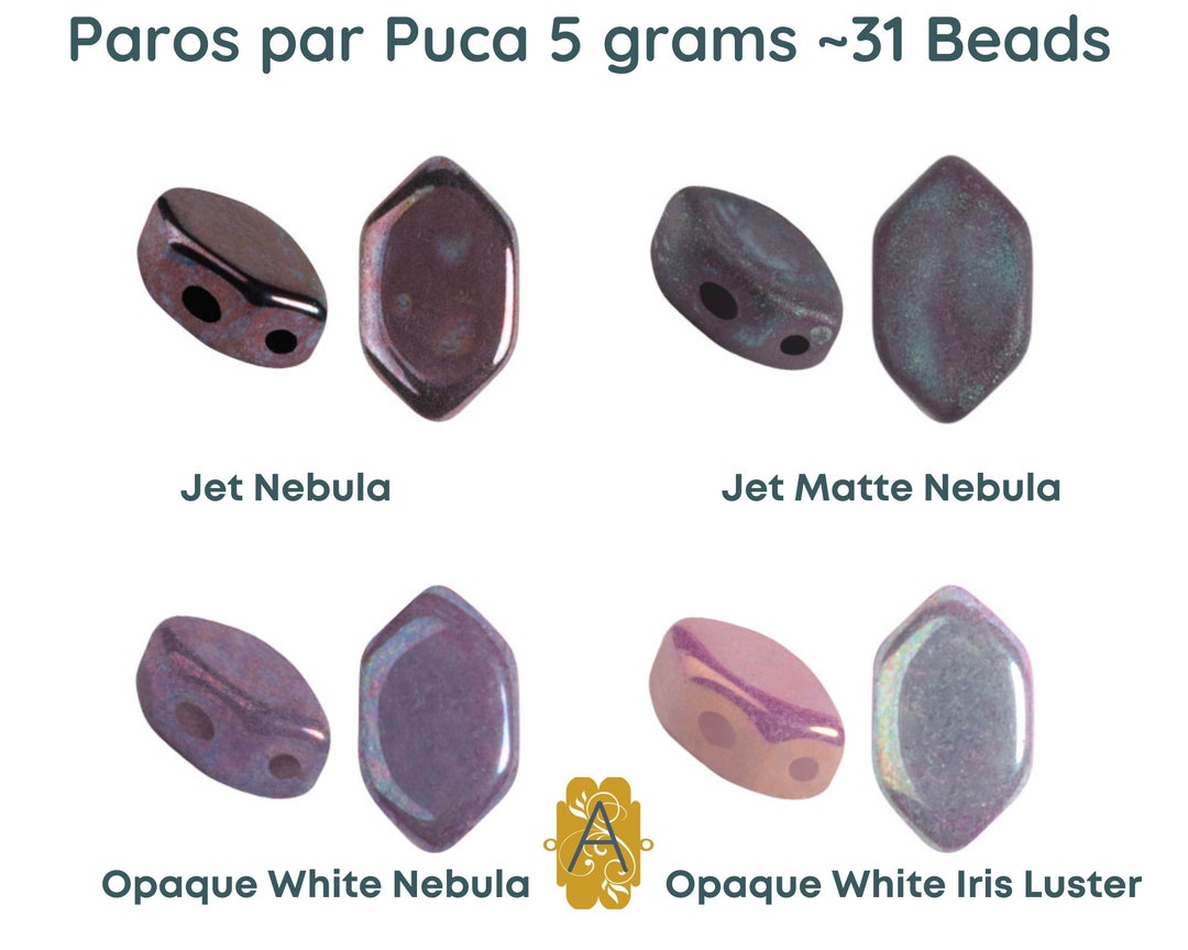 PAROS Par Puca, 5g. ~31 Beads, + 2 FREE PATTERNS With Order, Nebula ...
