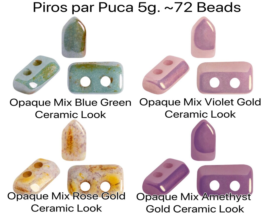 Piros® Par Puca® , 72 Beads 2 FREE PATTERNS, by Les Perles Par Puca ...