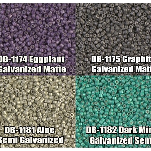 11/0 Miyuki Delica Beads DB327 DB331 DB334 DB335 5g 10g | Etsy