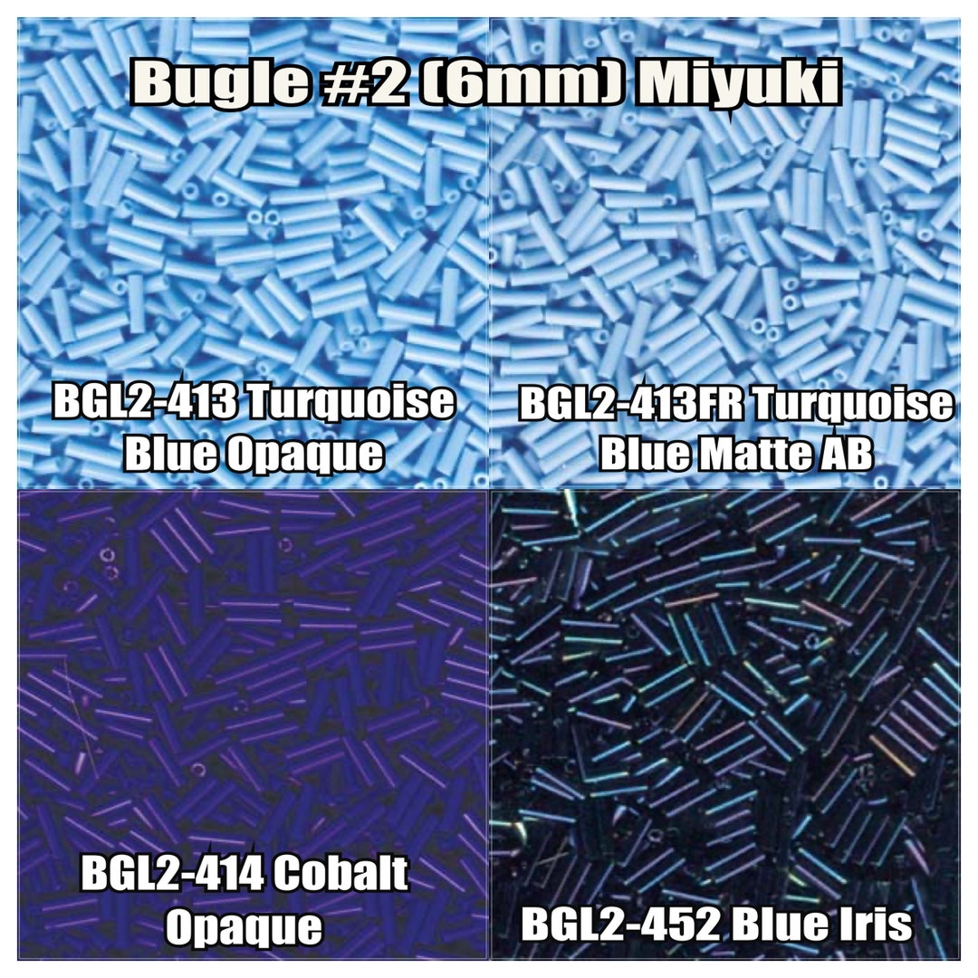 Miyuki Bugles 2 Size 6mm, BGL2-413, BGL2-413FR, BGL2-414, BGL2-452 - Etsy
