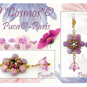 Amos Par Puca, 5g ~ 26 Beads, + 2 Free Patterns - Coral Red Opaque ...