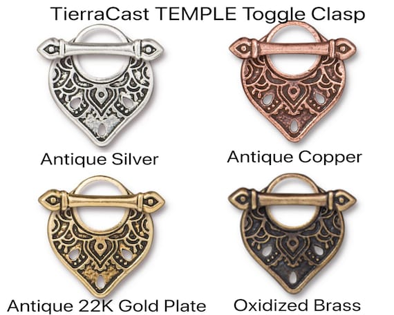 Tierracast TEMPLE Toggle Clasp Caravan Collection Antique - Etsy