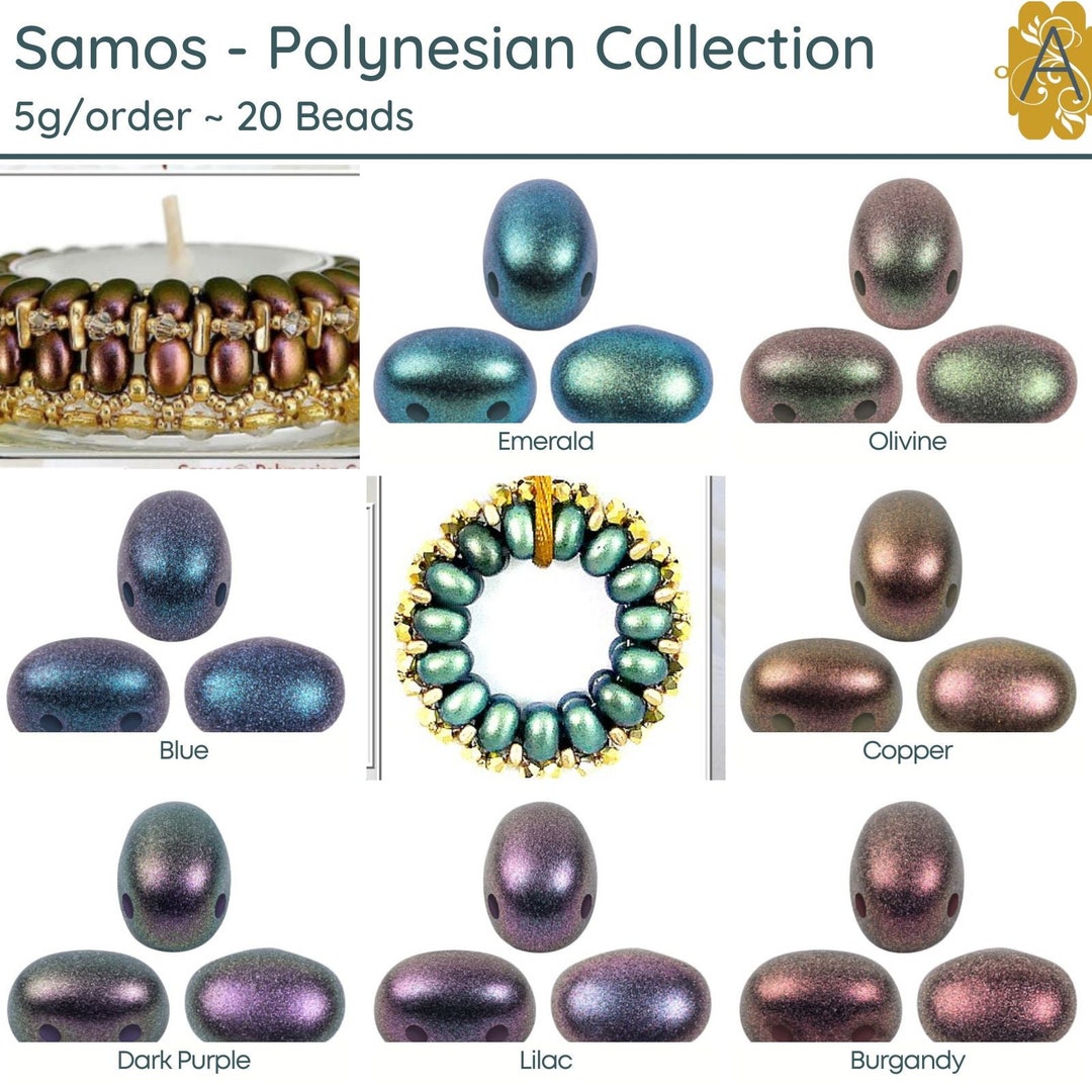 Samos Par Puca, 5g, Polynesian Collection, 7 Colors - Etsy