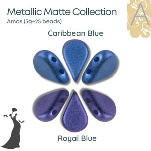 AMOS Par Puca, Metallic Matte Collection -II, 5g. ~25 Beads, Don't ...