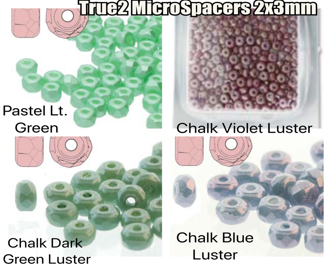 True2 Micro Spacers, 2x3mm Rondelles, 100 or 200 Pcs, + ONE FREE ...