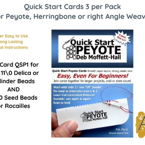 Quick Start Cards for Even\odd Peyote, 2 Drop Peyote, Herringbone ...