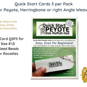 Quick Start Cards for Even\odd Peyote, 2 Drop Peyote, Herringbone ...