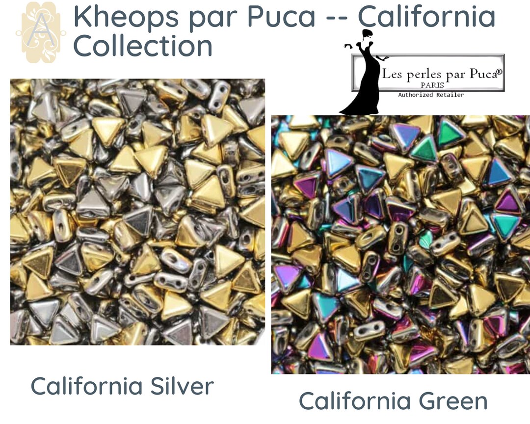 KHEOPS Par Puca, 5g. ~35-37 Beads, California Collection, + 2 FREE ...