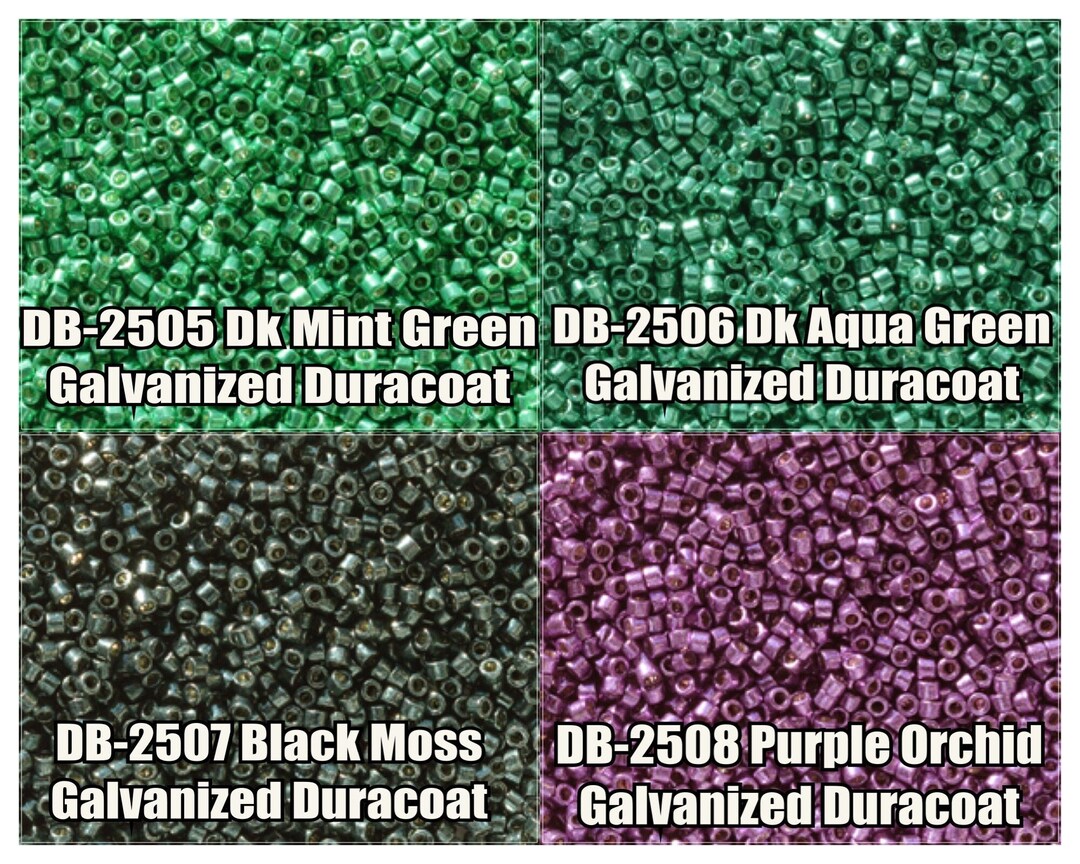 NEW! 11/0 Miyuki Delica Beads, DB2505, DB2506, DB2507, DB2508 - 5g, 10g ...