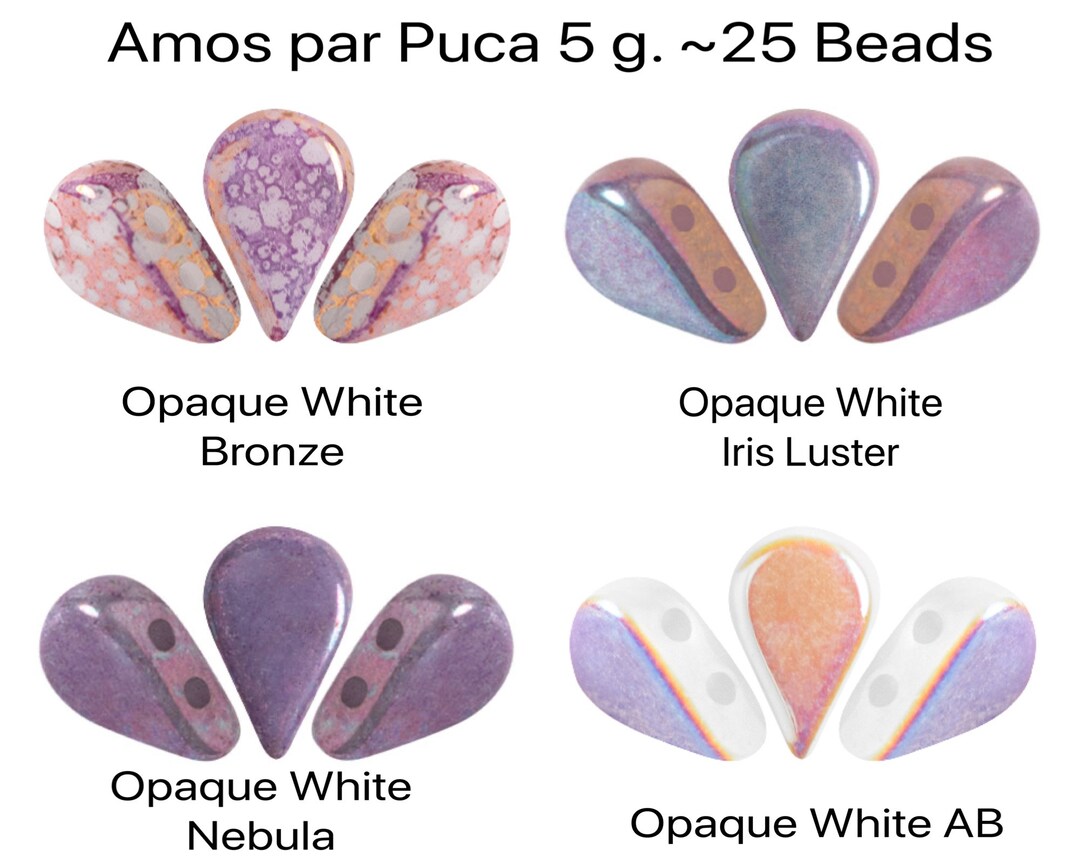 AMOS Par Puca 5g. 25 Beads TWO FREE Patterns With Par - Etsy
