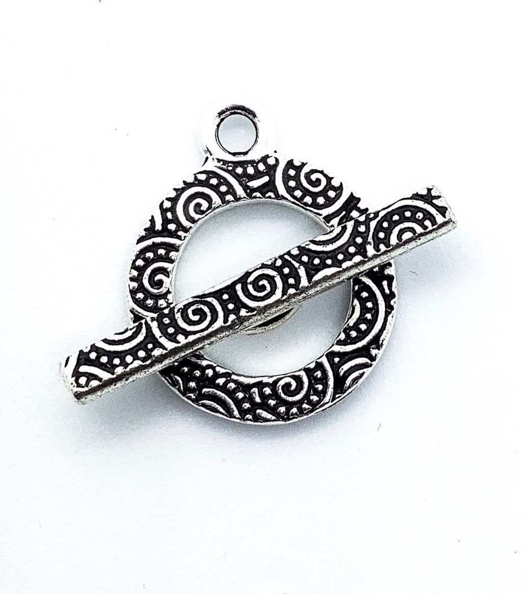 ROUND SPIRAL Toggle Clasp, Tierracast, 16mm 2 Finishes - Etsy