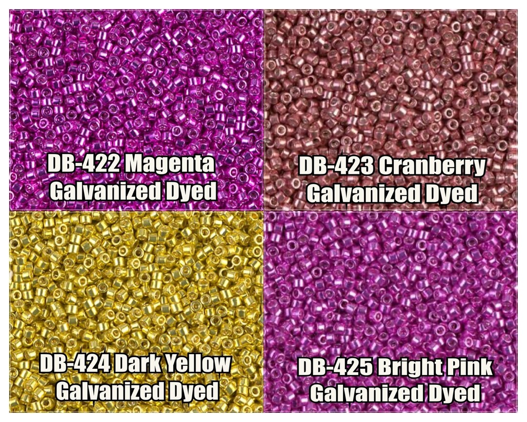 11/0 Miyuki Delica Beads, DB422, DB423, DB424, DB425 - 5g, 10g - Etsy
