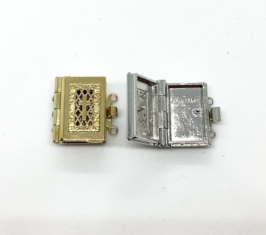 Keeper Locket Clasp With Cross, 2-strand or 3-strand by Claspgarten in ...