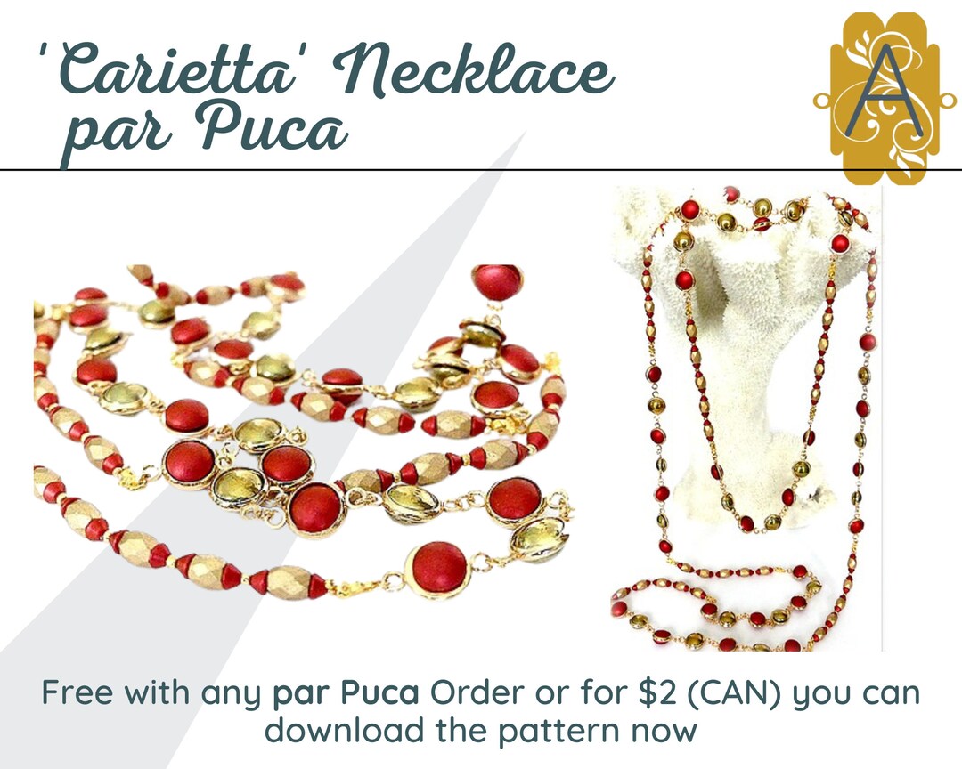 Carietta Necklace Par Puca Pattern, Free With an Order of Par Puca ...