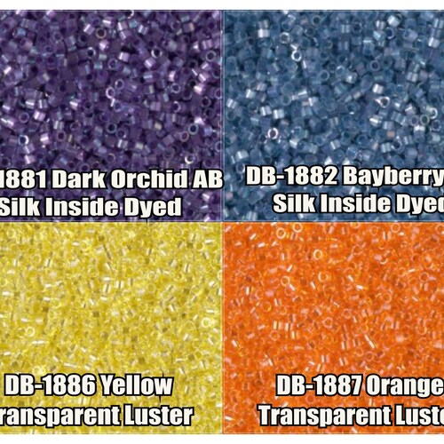 11/0 Miyuki Delica Beads DB672 DB673 DB674 DB675 5g 10g - Etsy