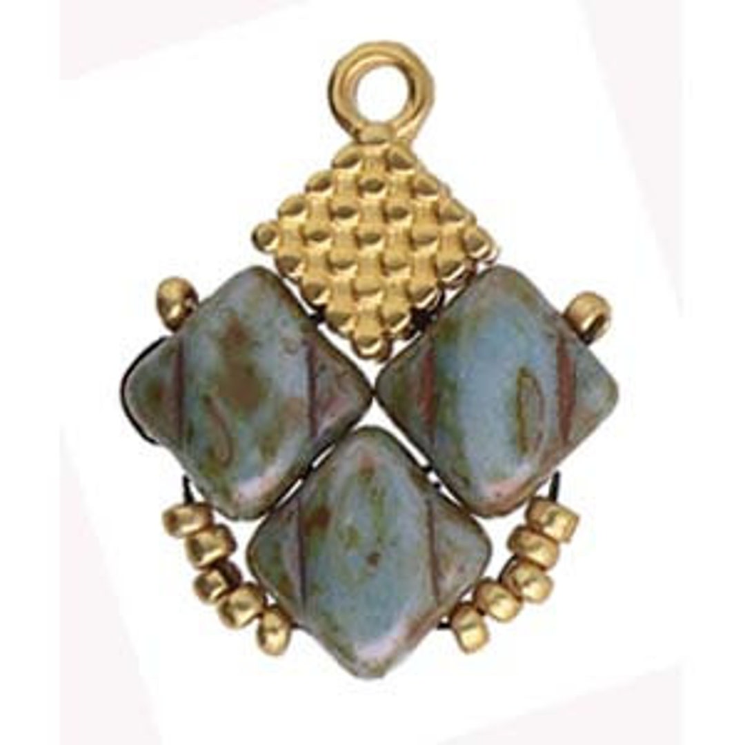 4 Pcs FERO Bead Ending\clasp Connector for Silky & Other Shaped Beads ...