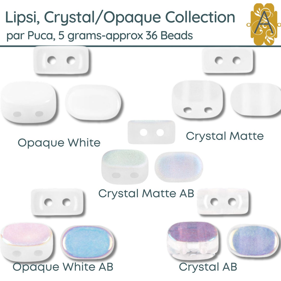 Lipsi Par Puca, Crystal/opaque Collection (5g ~ 36 Beads) Don't Forget ...