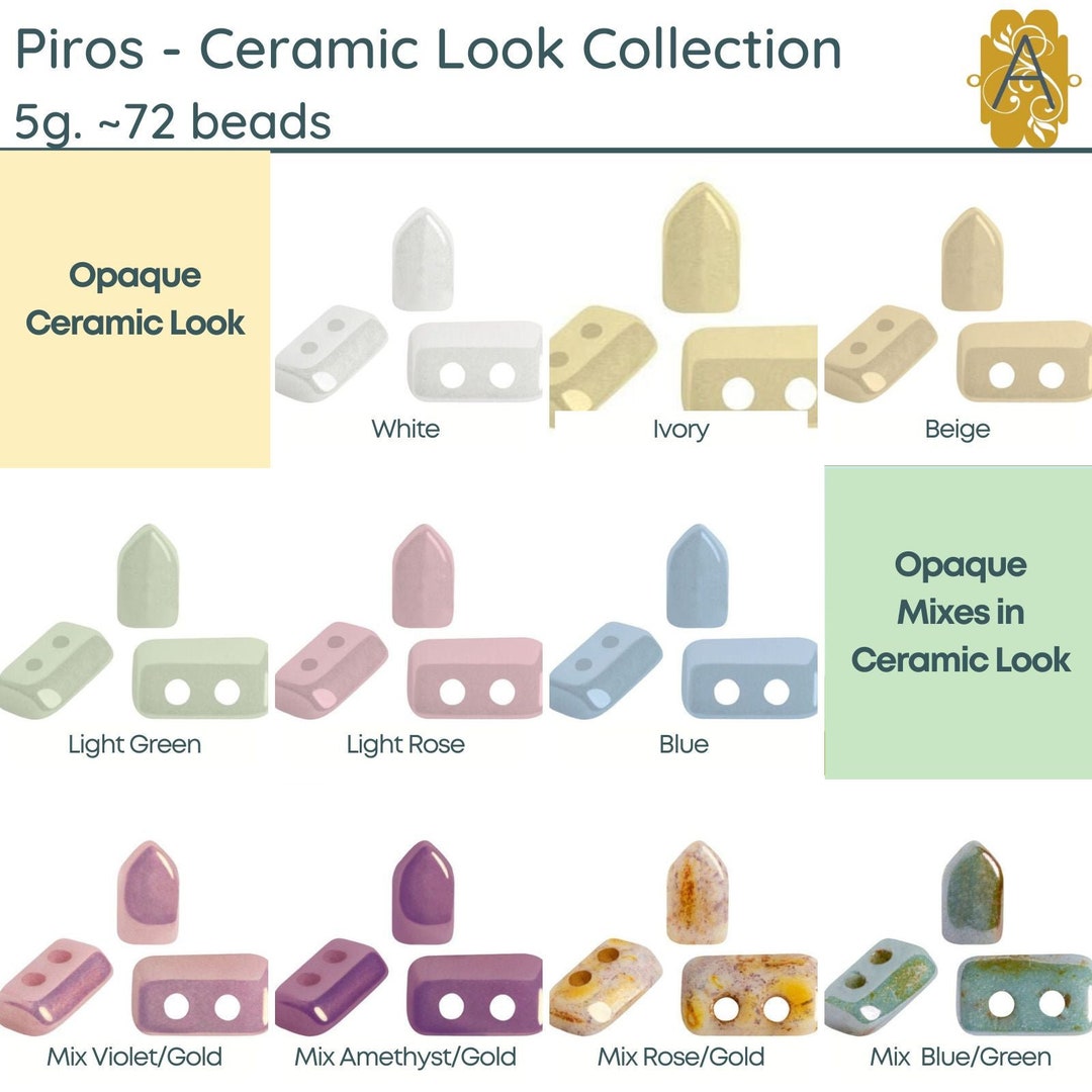 Piros Par Puca 5g Ceramic Look Collection, 10 Colors - Etsy