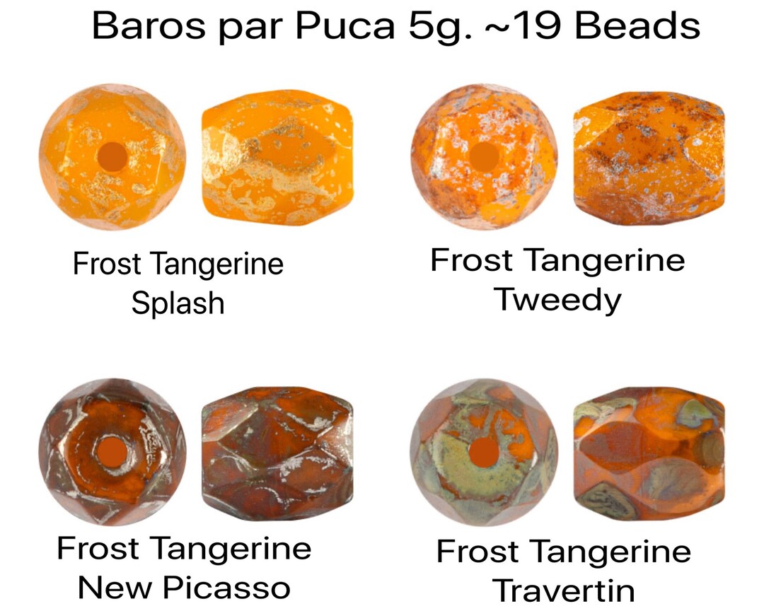 BAROS Par Puca, 5g. 19 Beads, 2 FREE Patterns With Par Puca Order ...
