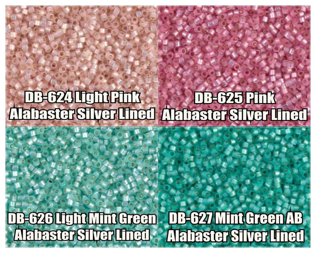 11/0 Miyuki Delica Beads, DB624, DB625, DB626, DB627 - 5g, 10g - Etsy