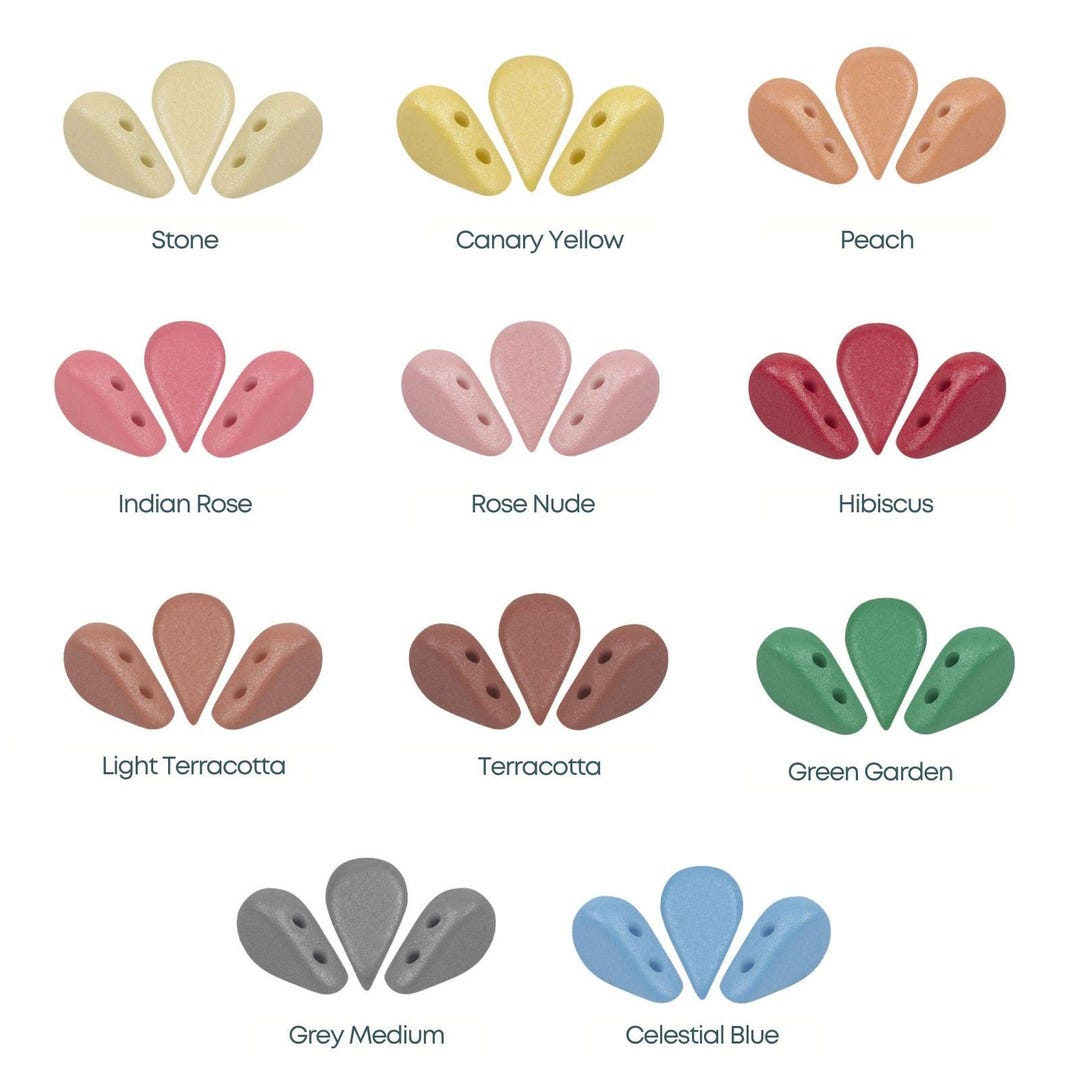 Amos Par Puca Beads, Vogue Matte Collection, 11 Colors - Etsy