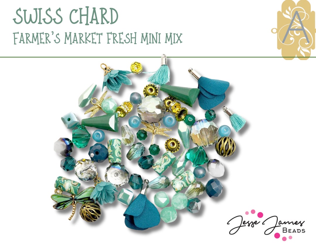 Farmers Market Fresh! Swiss Chard Mini Mix by Jesse James Beads - Etsy
