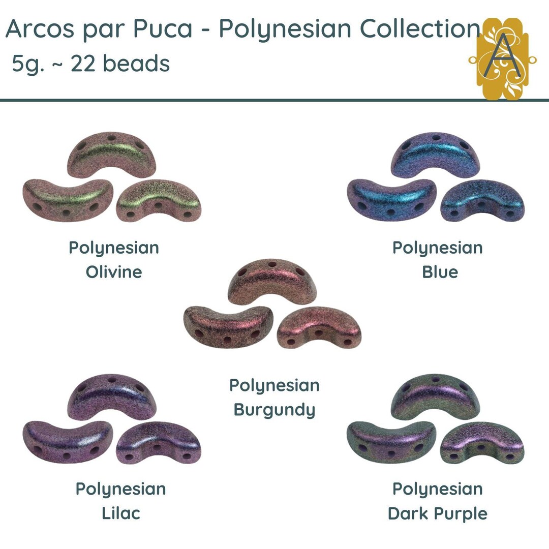 Arcos Par Puca, 5g., Polynesian Collection, 5 Colors - Etsy