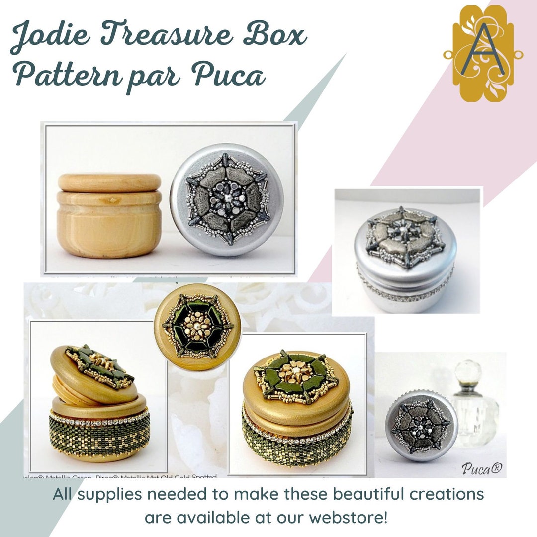 JODIE Treasure Box Pattern. Free With Any Order of Les Perles Par Puca ...