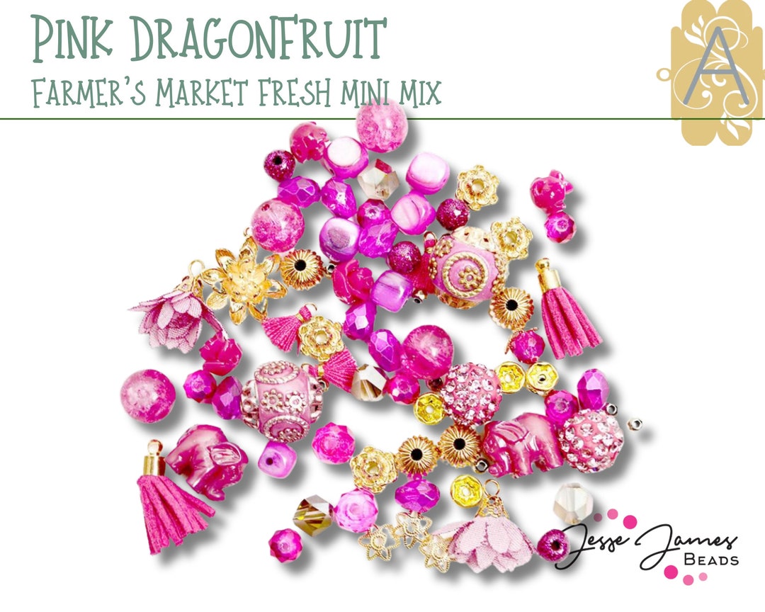 Farmers Market Fresh! Pink Dragonfruit Mini Mix by Jesse James Beads ...