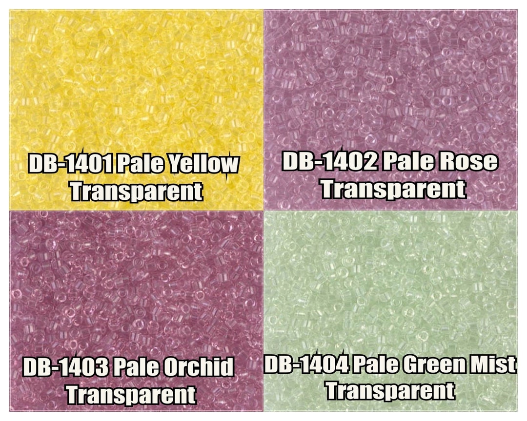 11/0 Miyuki Delica Beads, DB1401, DB1402, DB1403, DB1404 - 5g, 10g - Etsy