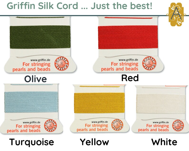 GRIFFIN Silk Thread or Cord 2 Meters for Knotting or - Etsy