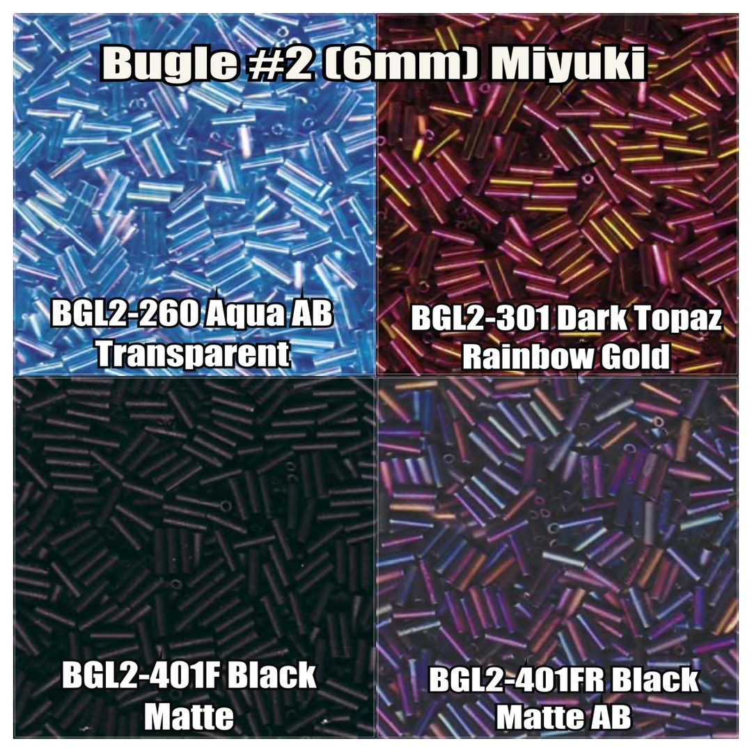 Miyuki Bugles #2 Size 6mm, BGL2-260, BGL2-301, BGL2-401F, BGL2-401FR - Etsy