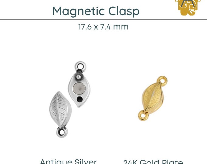 Lock-it, Magnetic Leaf Clasp, 2 Finishes - Etsy