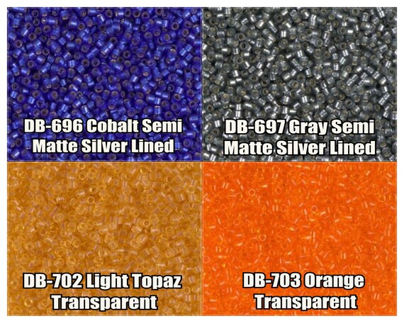 11/0 Miyuki Delica Beads DB696 DB697 DB702 DB703 5g 10g - Etsy