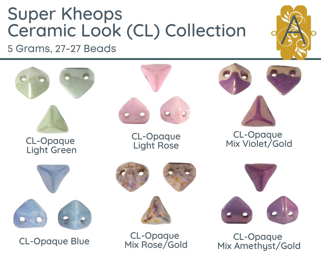 SUPER KHEOPS Par Puca, 5g. ~25 to 27 Beads, Ceramic Look Collection ...