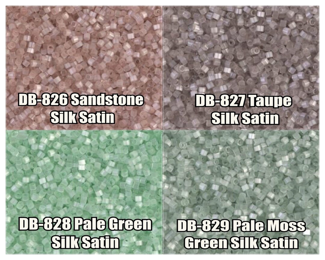 11/0 Miyuki Delica Beads, DB826, DB827, DB828, DB829 - 5g, 10g - Etsy