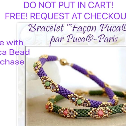 FREE Facon Puca 2 Bracelet Pattern by Par Puca Paris Free - Etsy