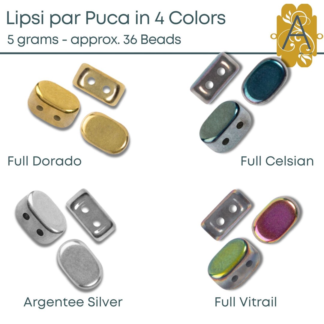 Lipsi Par Puca, 4 Full Colors (5g ~ 36 Beads) Don't Forget Your 2 Free ...
