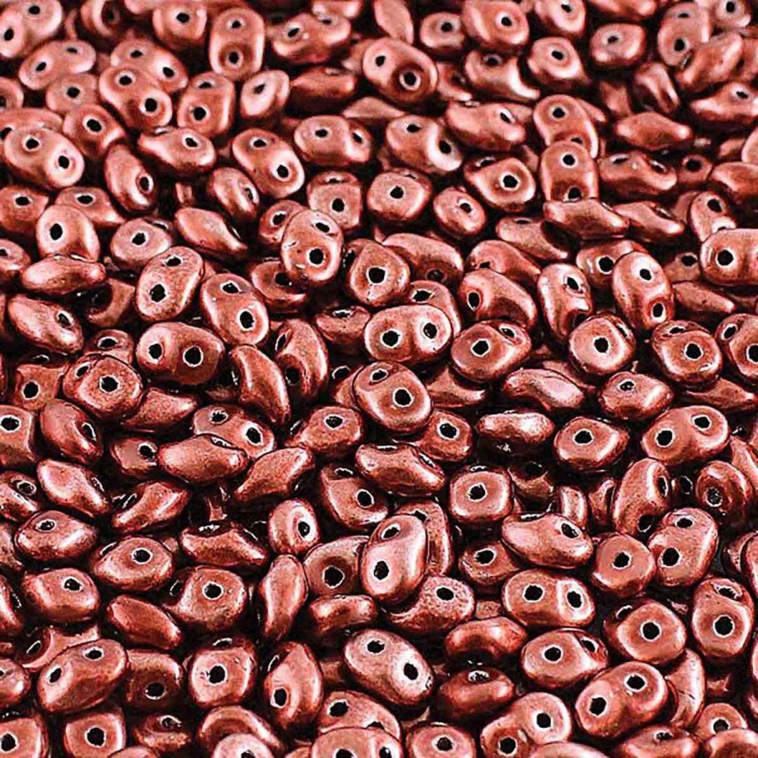 Miniduo Beads, Metalust Burnt Copper, 10g. - Etsy