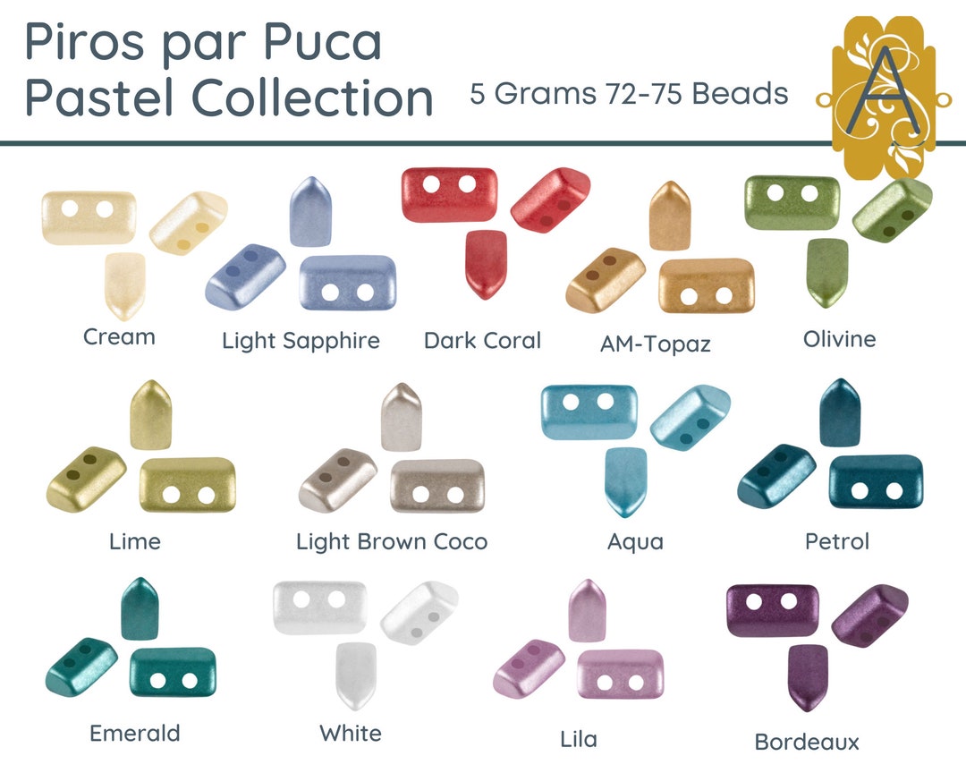 Piros Par Puca 5g 72-75 Pcs. Pastel Collection TWO FREE - Etsy