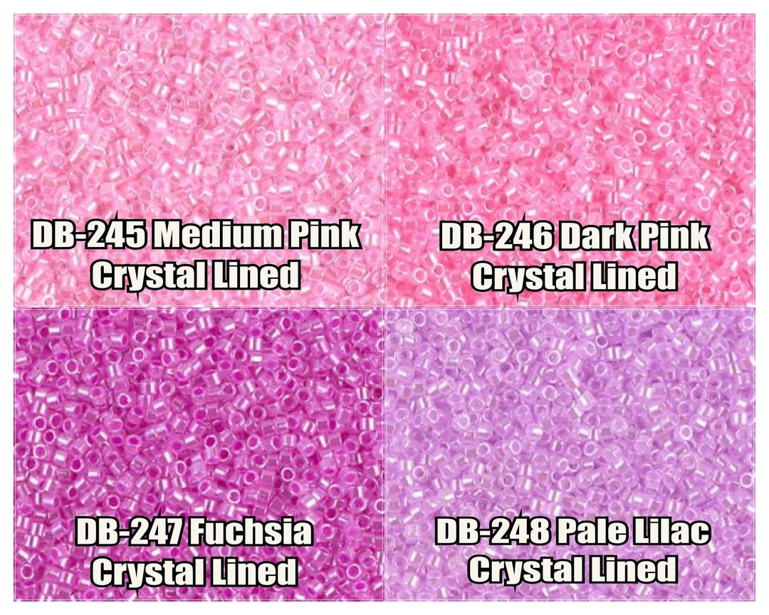 11/0 Miyuki Delica Beads, DB245, DB246, DB247, DB248 - 5g, 10g - Etsy