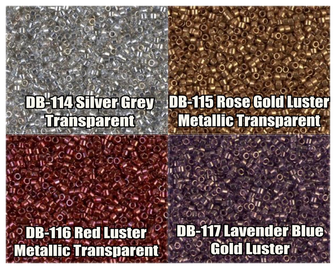 5g, 10g 11/0 Miyuki Delica Beads, DB114, DB115, DB116, DB117 - Etsy