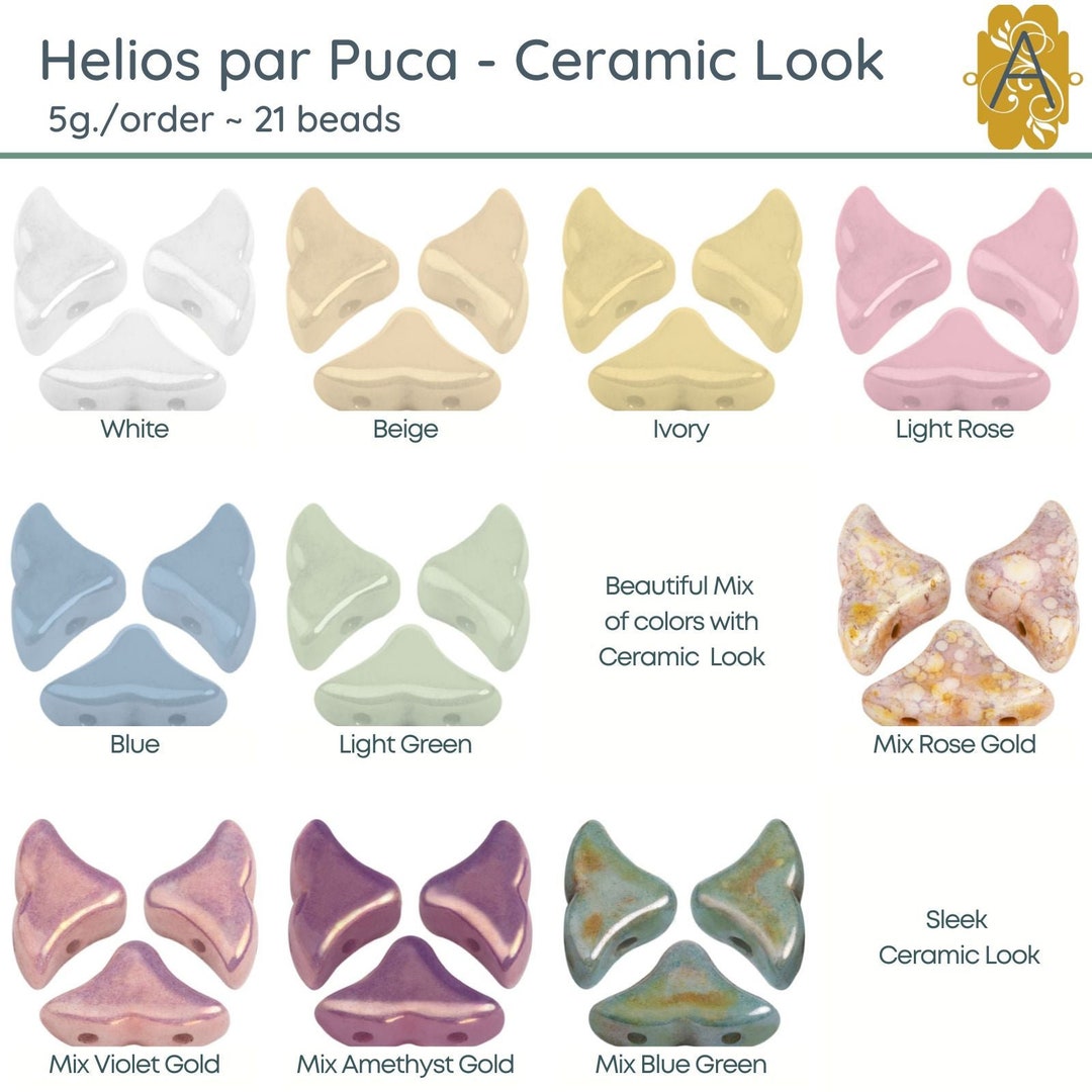 Helios Par Puca, 5g, Ceramic Look Collection, 10 Colors - Etsy