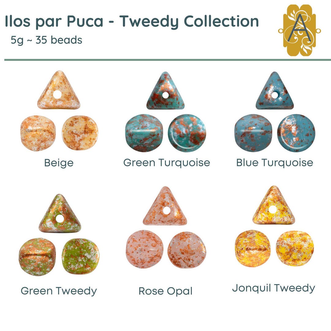 ILOS Par Puca, 5g ~ 35 Beads, + 2 FREE PATTERNS With Order, Tweedy ...