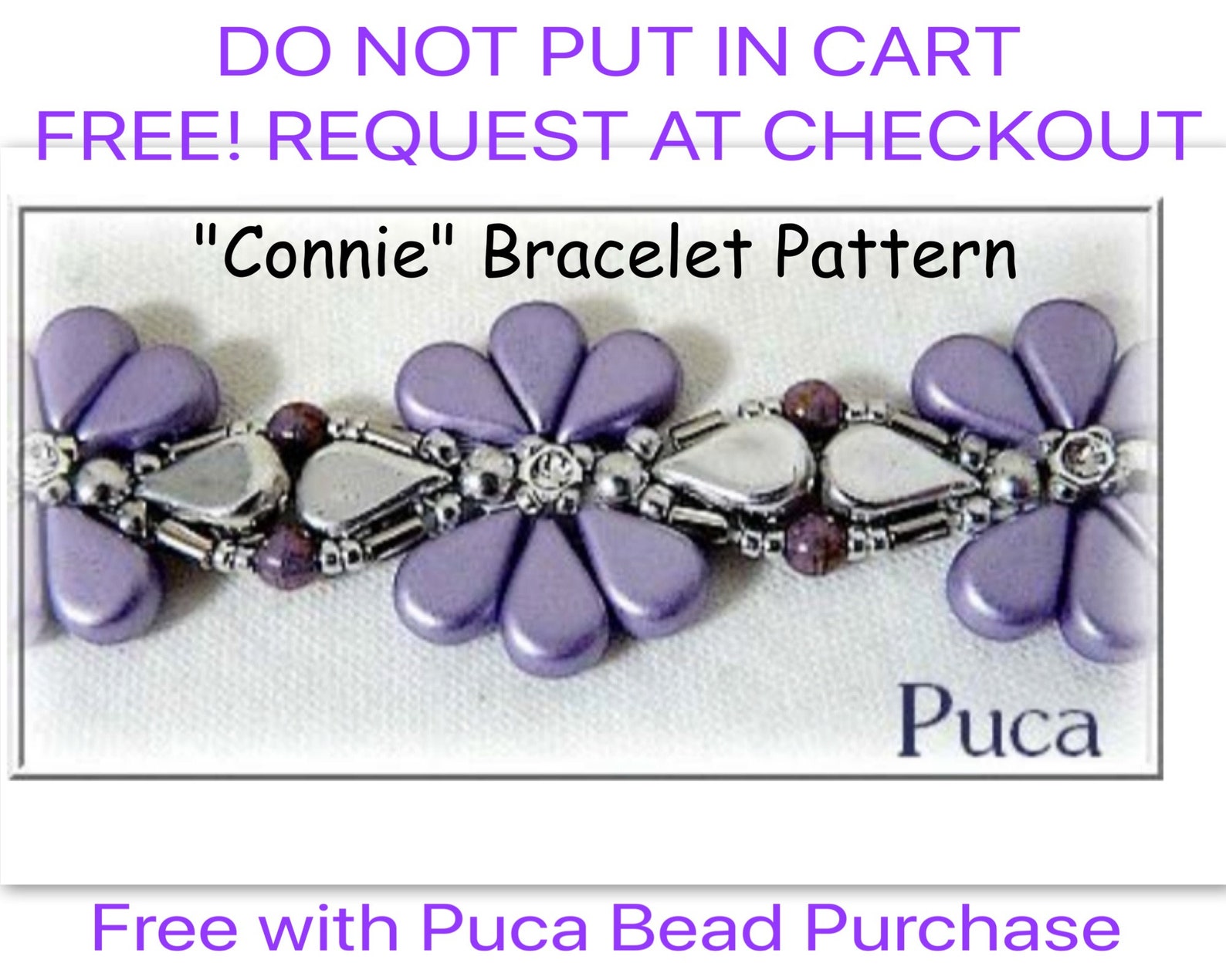 FREE Pattern connie Bracelet Free With Any Les - Etsy