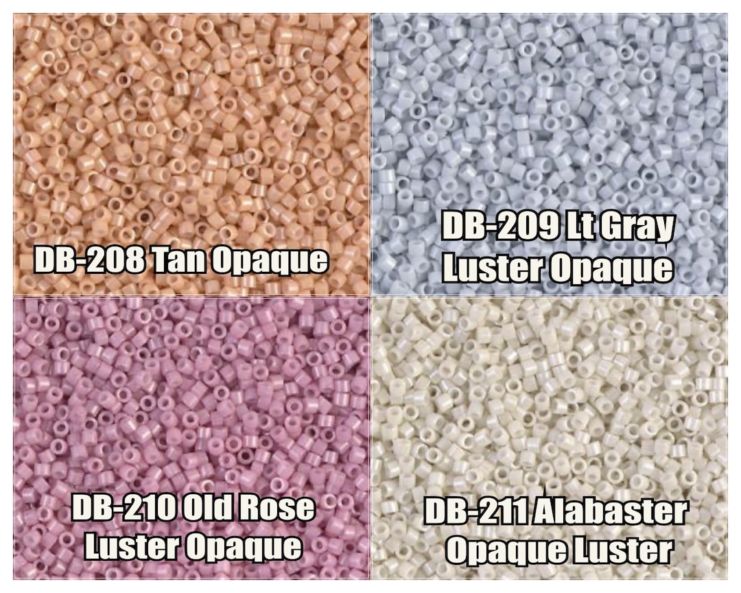 11/0 Miyuki Delica Beads DB208 DB209 DB210 DB211 5g 10g - Etsy