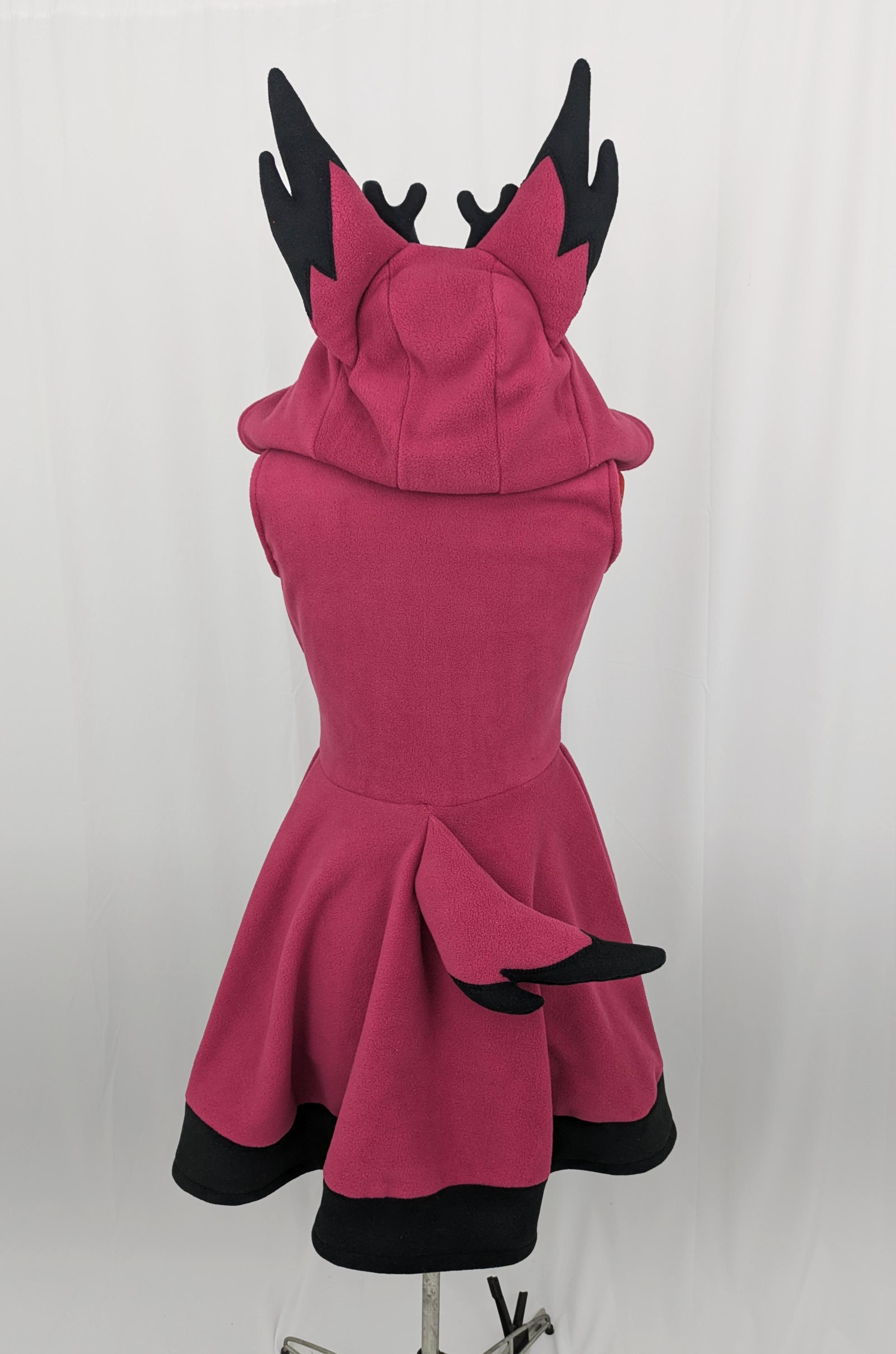 Cursed Cat Alastor Kigurumi Dress Handmade Hazbin Hotel Inspired Fleece ...