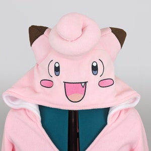 Clefairy Inspired Kigurumi Dress Handmade Fleece Fairy Pokemon Cosplay ...