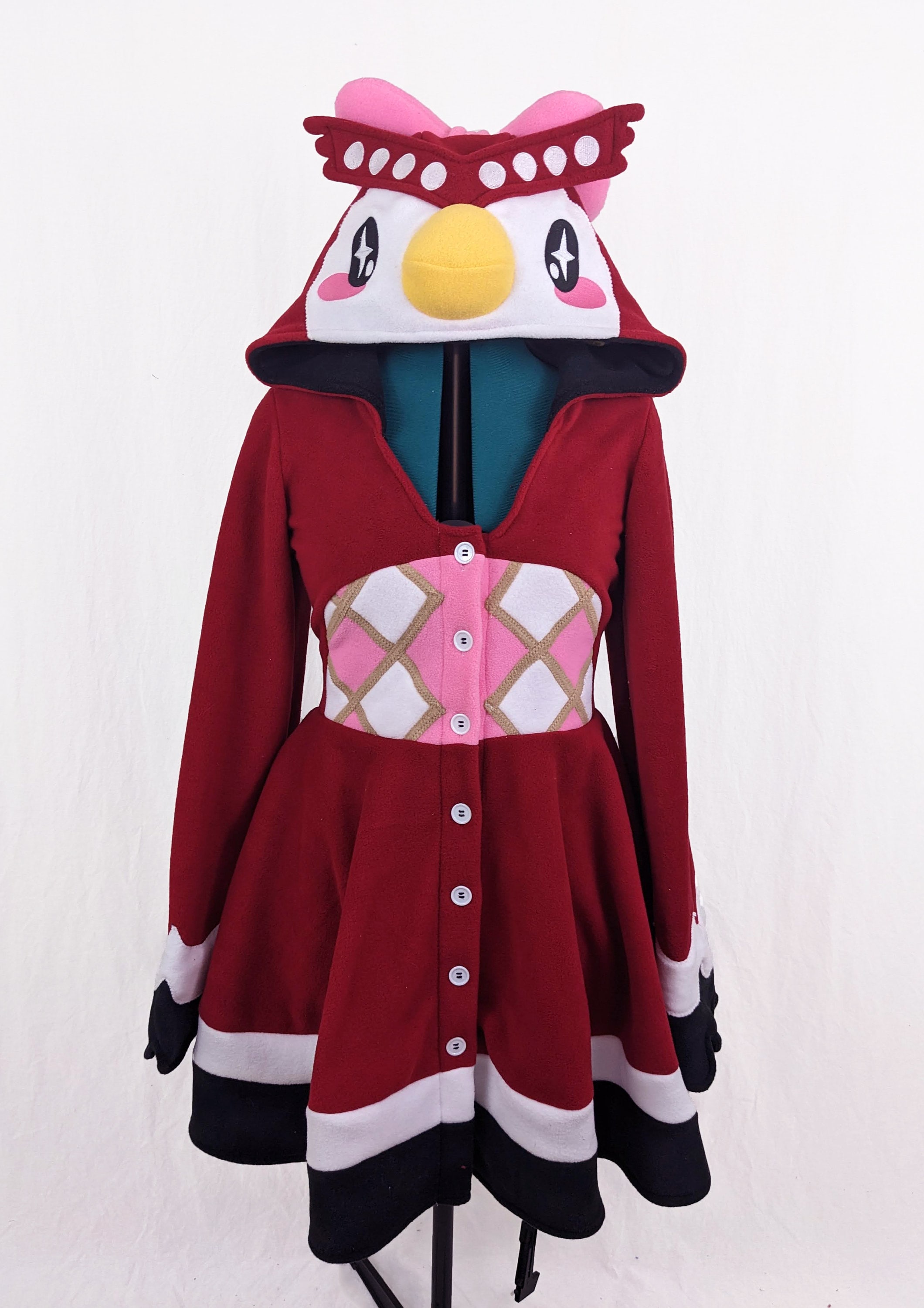 Celeste Inspired Kigurumi Dress Handmade Fleece Animal Crossing Cosplay ...